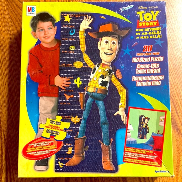 Hasbro | Toys | Disneys Toy Story Woody Kid Size Puzzle Growth Chart ...